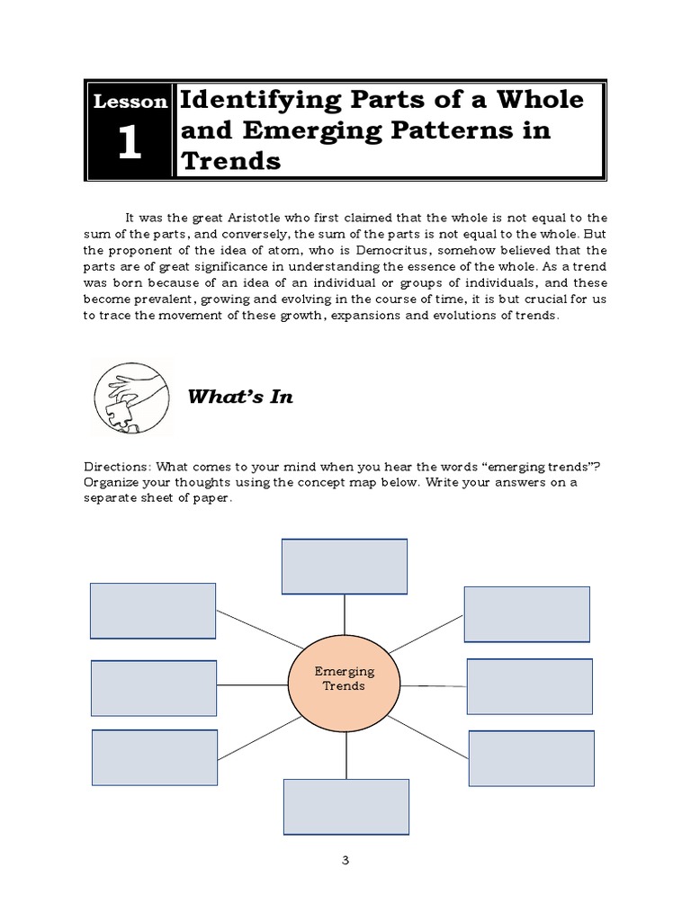 HUMSS - Q3 - Trends - Mod3 - Identifying Parts of A Whole and Emerging Patterns in Trends-pages ...