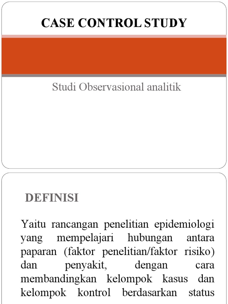 Case Control | PDF | Sains & Matematika