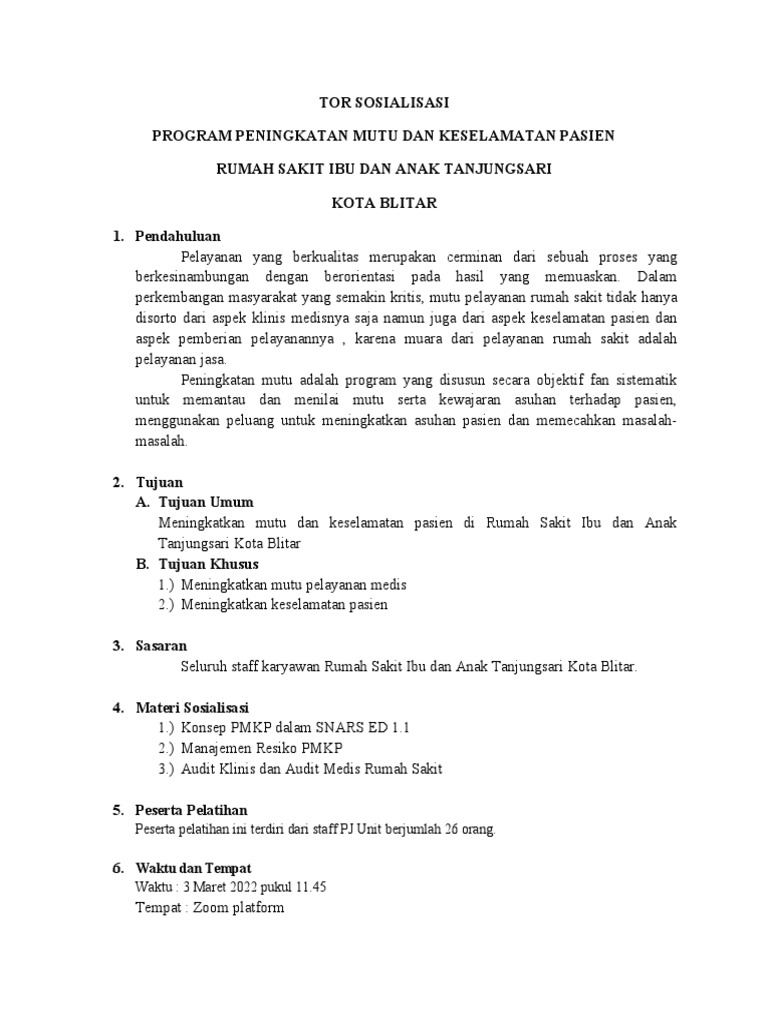 Tor Sosialisasi | PDF