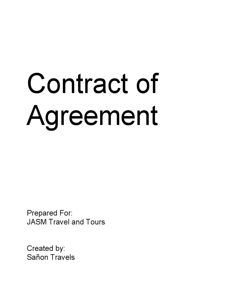 Contract of Agreement (Draft) | PDF | Indemnity | Prices