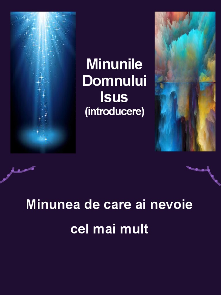Minunile Domnului Isus | PDF