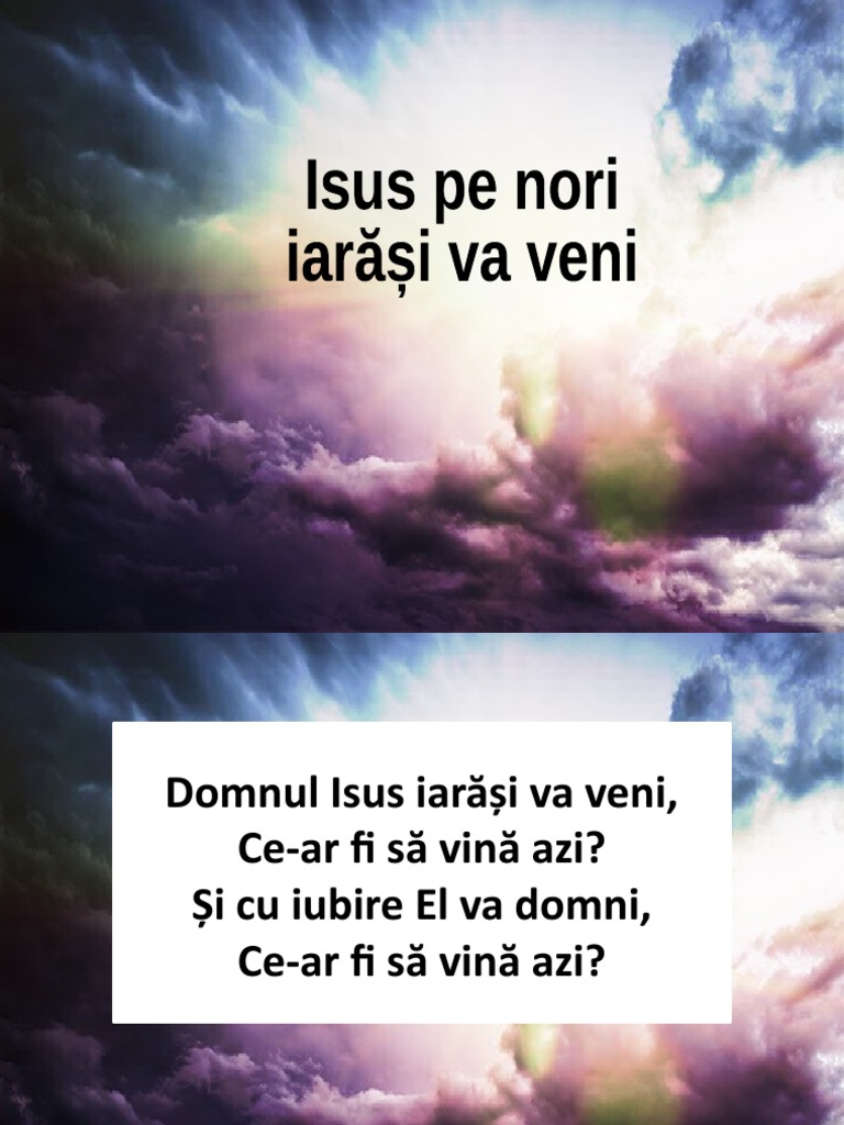 Isus Pe Nori Iarasi Va Veni | PDF