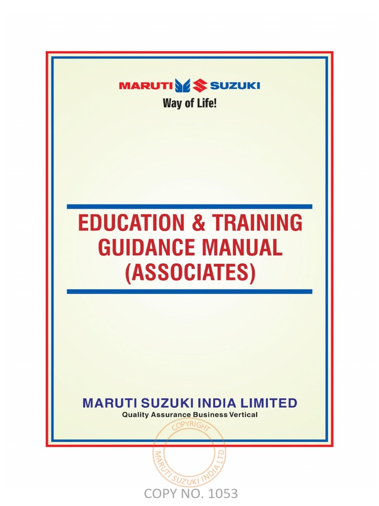 Education & Training Guidance Manual PDF | PDF | Companies | Vehicle ...