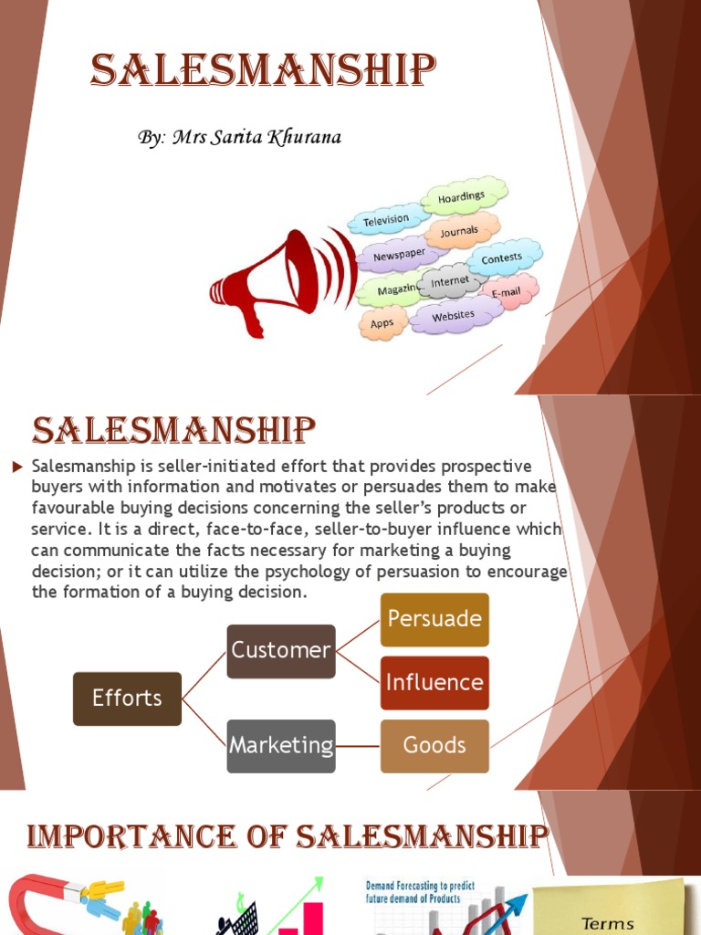 Salesmanship | PDF
