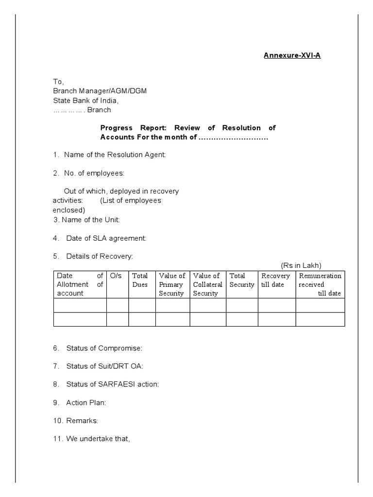 Annexure XVI Review Format | PDF