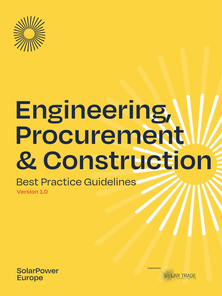 EPC Best Practice Guidelines V1.0 | PDF | Photovoltaics | Solar Power