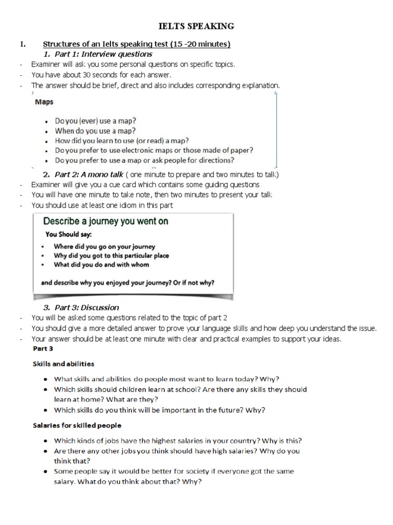 IELTS SPEAKING - Strategies | PDF | International English Language ...
