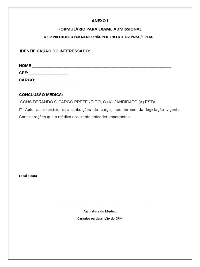 Anexo I - Modelo Atestado | PDF