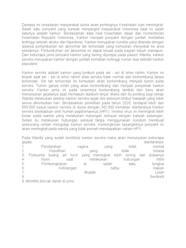 Dewasa Ini Kesadaran Masyarakat Dunia Akan Pentingnya Kesehatan Kian Meningkat | PDF