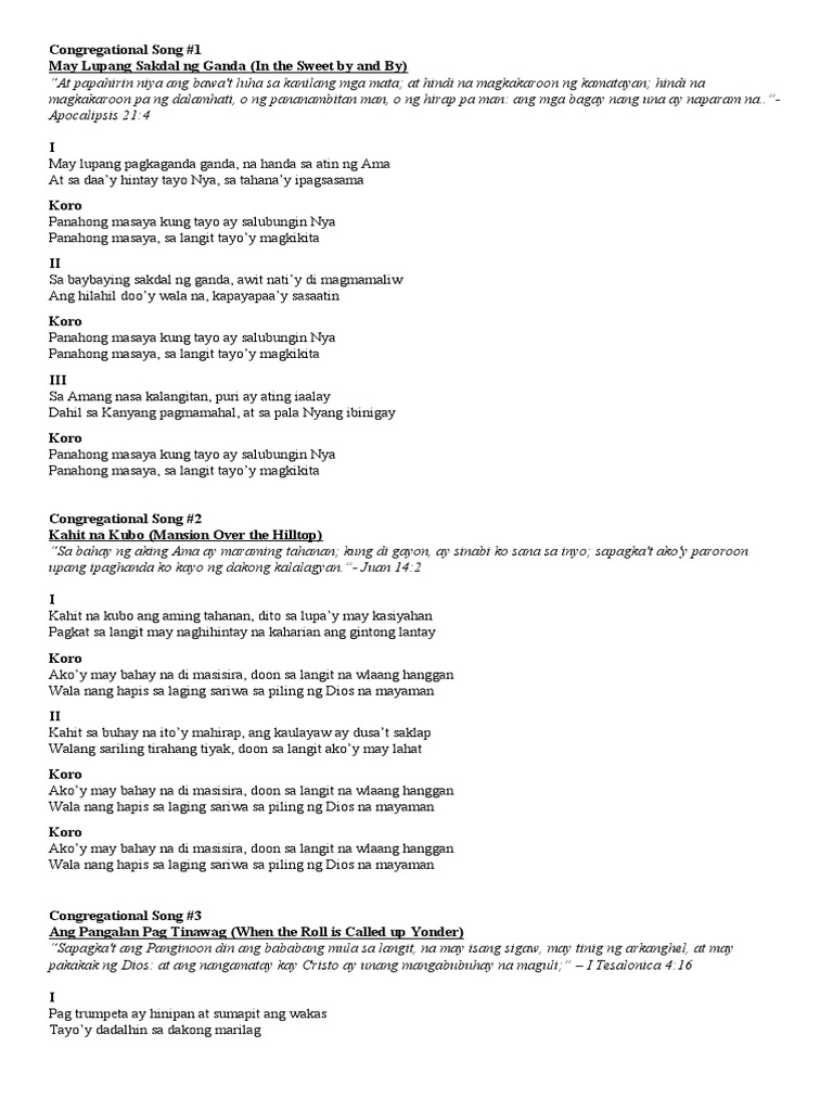 G 01-29-2023 May Lupang Sakdal NG Ganda - Kahit Na Kubo - Ang Pangalan ...