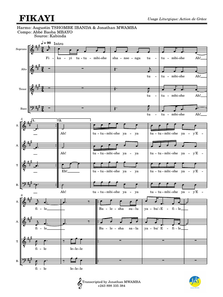 FIKAYI Harmo Augustin TSHOMBE IBANDA & Jonathan MWAMBA | PDF | Computer Data | Character Encoding