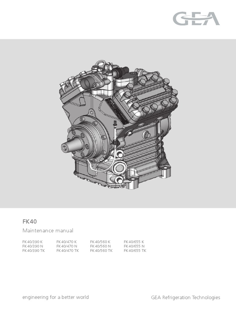 FK 40 Maintenance Manual - 09665-12-2014-Gb | PDF | Pump | Valve