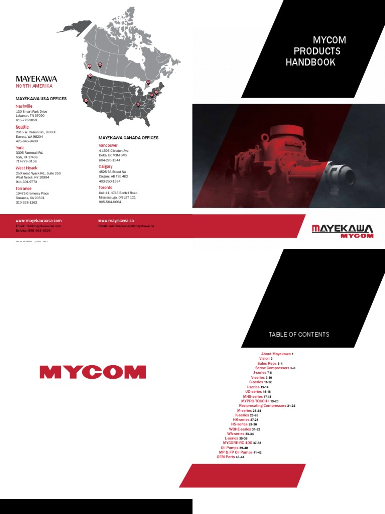 MYCOM Products Handbook | PDF | Gas Technologies | Energy Technology