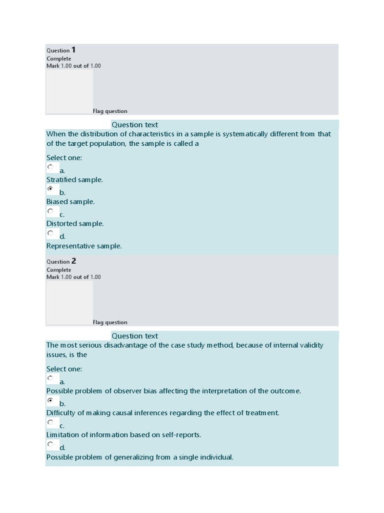 Experimentalmidterm | PDF | Experiment | Validity (Statistics)