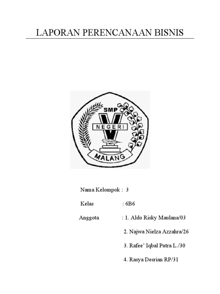 Laporan Perencanaan Bisnis-1 | PDF | Karier & Perkembangan | Pengembangan Diri