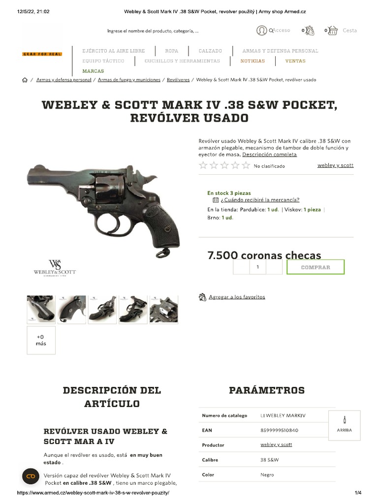 Pistola Webley | PDF