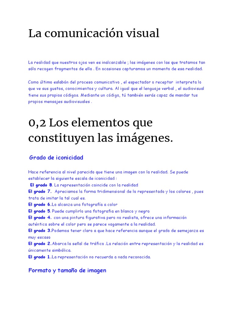 Elementos de la Comunicación Visual | PDF | Imagen | Comunicación