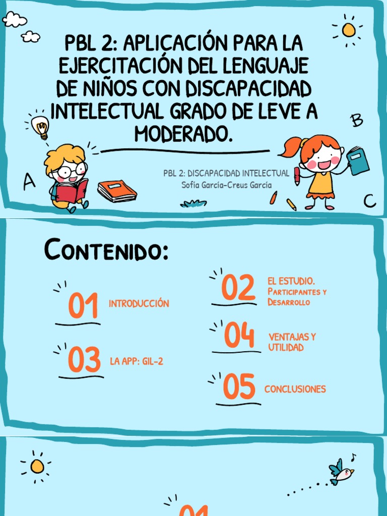 PBL 2 Discapacidad Intelectual | PDF | Aprendizaje | Aplicación movil