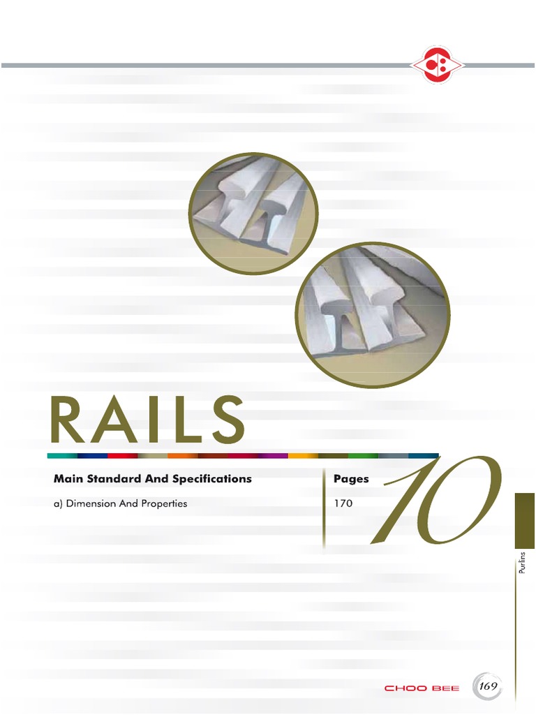 Rails dimensions and properties chart | PDF