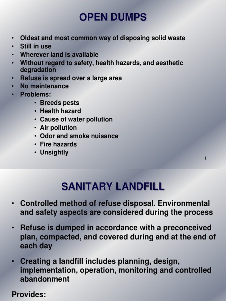Sanitary Landfill | PDF | Landfill | Groundwater