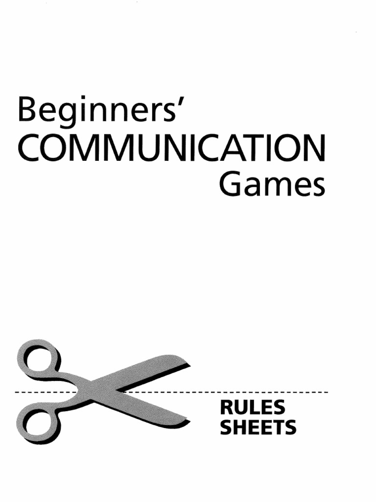 Beginners' Games: Communication | PDF | Leisure