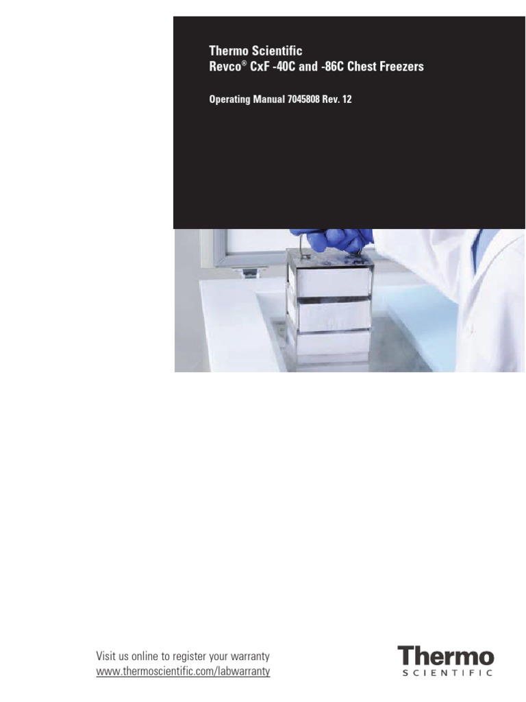 Revco CXF ULT User Manual EN - Rev12 | PDF | Ac Power Plugs And Sockets ...