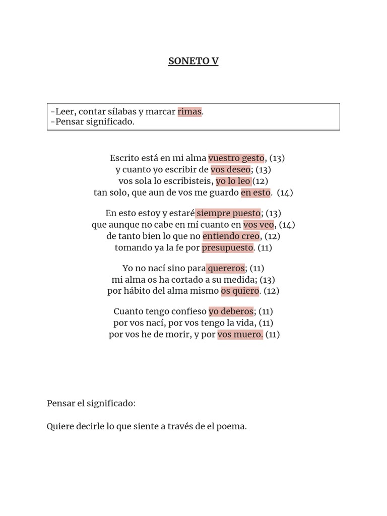 Soneto V - Lucia - Salvetto - Documents de Google | PDF