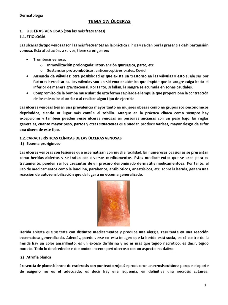 Clasificación de Úlceras Venosas y Arteriales | PDF | Hipertensión ...
