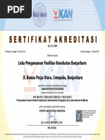 Sertifikat Akreditasi KAN | PDF