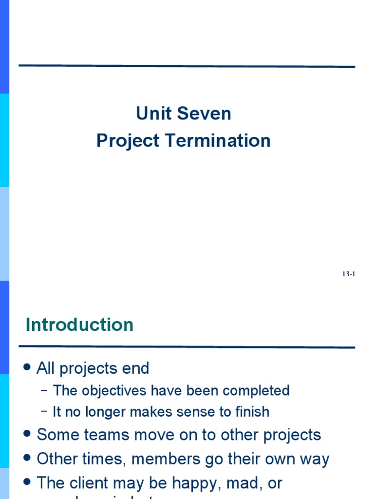 Project - PPT 7 Termination | PDF | Economies | Business