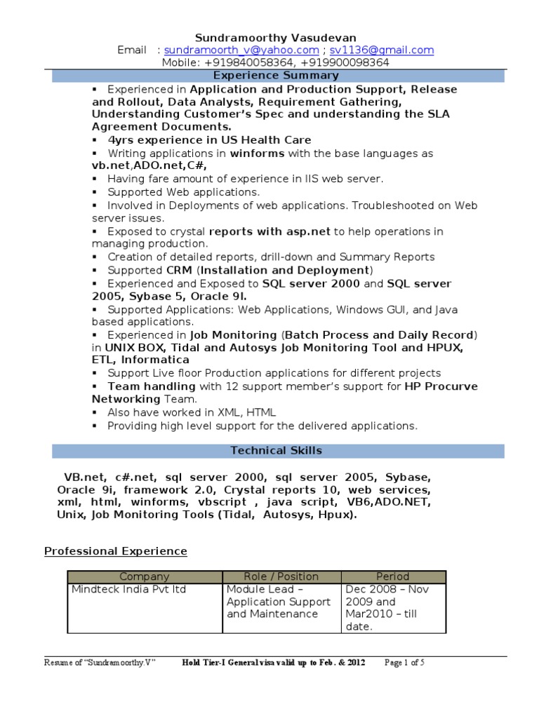 Sundar Profile | PDF | Microsoft Sql Server | Web Application