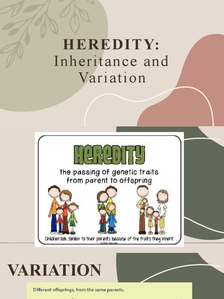 Heredity - Inheritance and Variation | PDF | Science & Mathematics