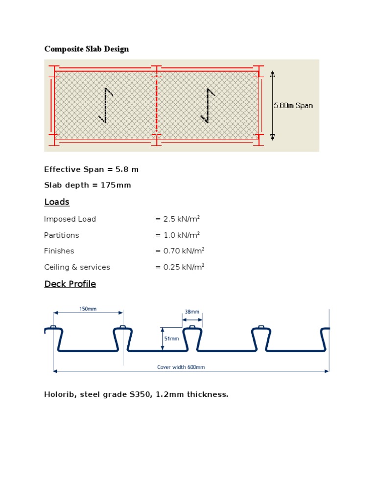 Composite Slab Design | Download Free PDF | Beam (Structure) | Buckling