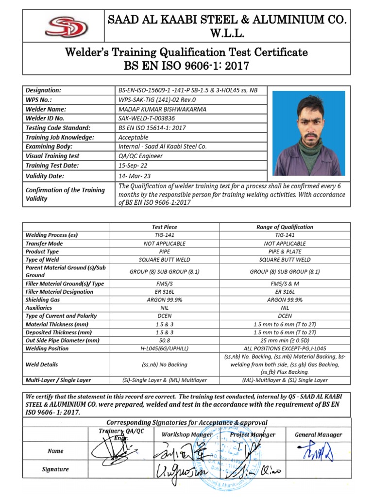 Madap Certificate | PDF