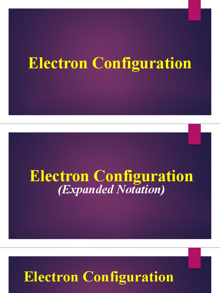 Q2 - Electron Configuration (Expanded) - Module 1 - Lesson 2 | PDF ...