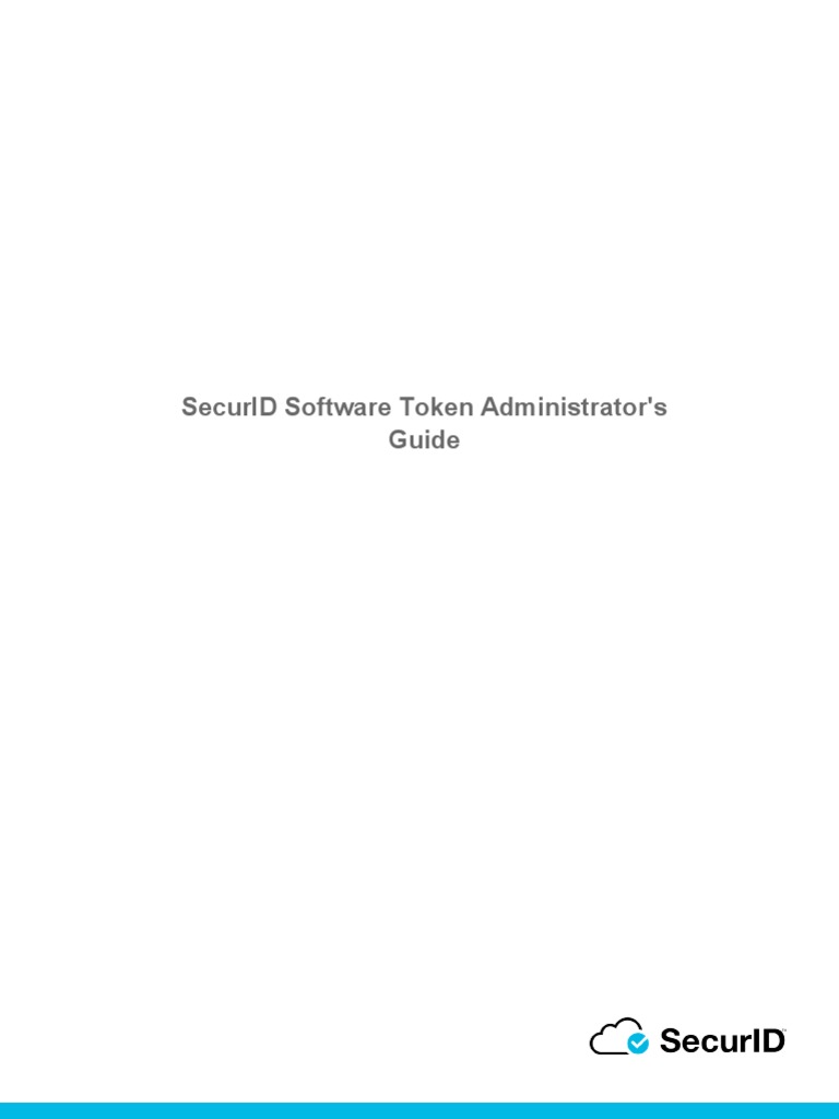 Securid Software Token Administrators Guide | PDF | Transport Layer Security | Ios