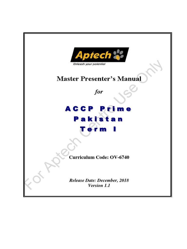 OV-6740 - ACCP Prime - Pakistan-Term I - Master PM - v1.1 | PDF | Angular Js | World Wide Web