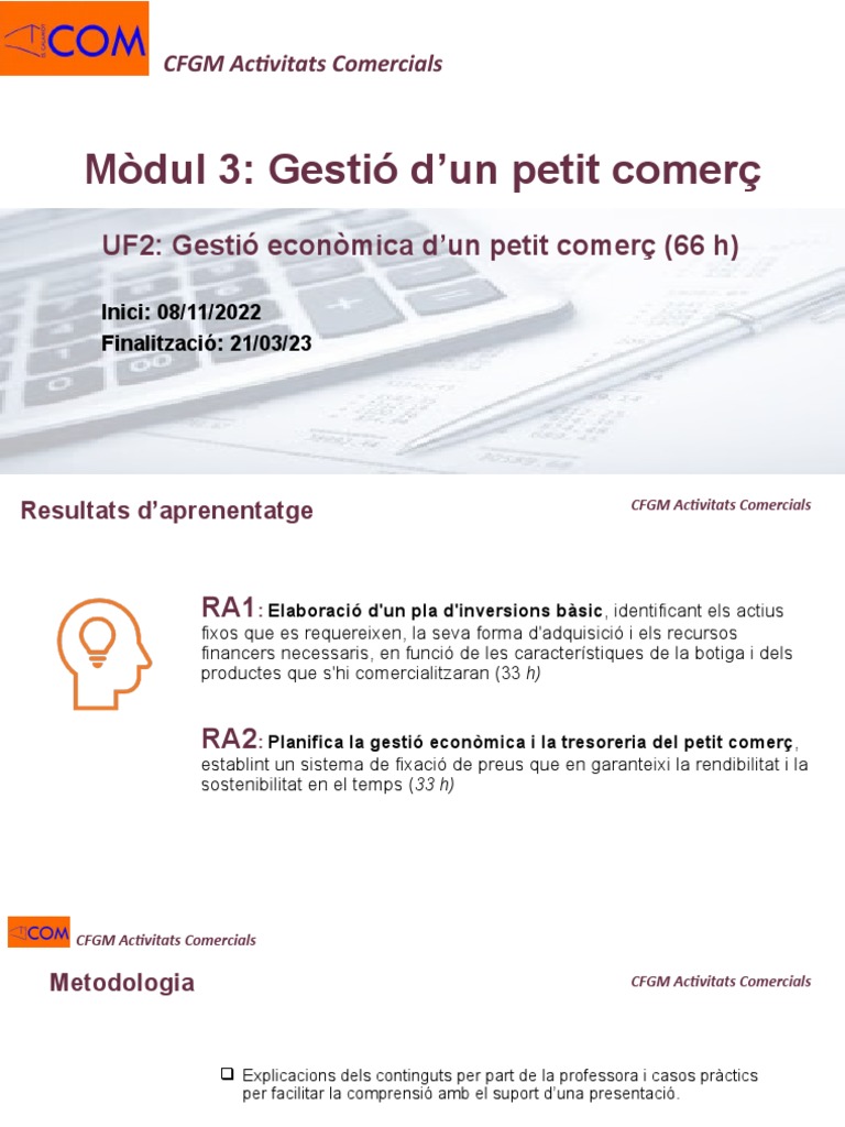 Modul 3 UF2 RA2 Gestio Economica I Tresoreria | PDF