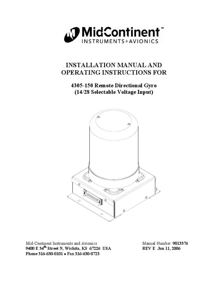 Avionics Gyro Installation Guide | PDF