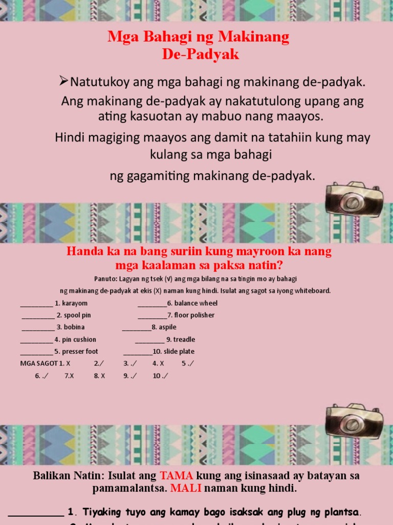 HE M4 Mga Bahagi NG Makinang de Padyak | PDF
