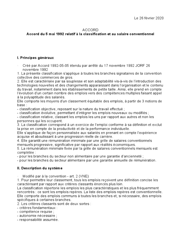 Classification CCN | PDF | Salaires | Business