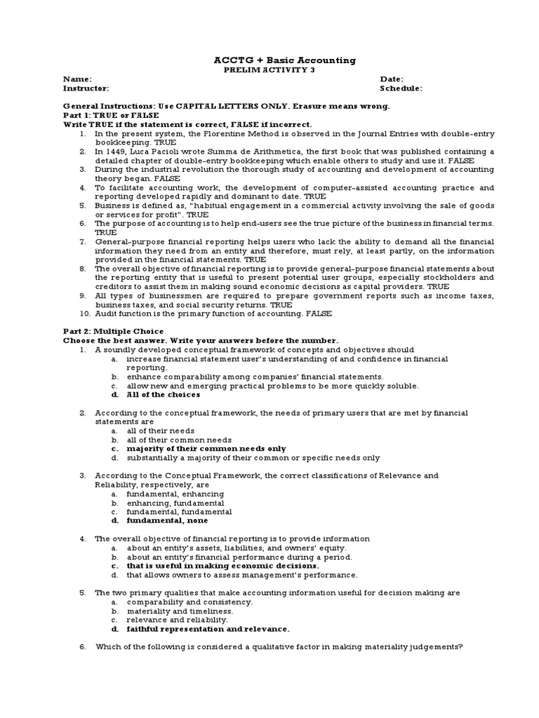 ACCTG + PRELIM Activity With Key Answers (Lesson 1.1-1.4) | Download ... ACCTG + PRELIM Activity With Key Answers (Lesson 1.1-1.4) | Download ...