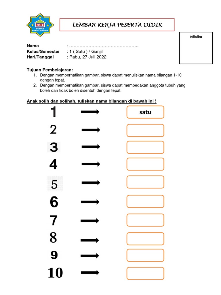 LKPD Tematik Tema 1 ST 2 Pemb 4 | PDF