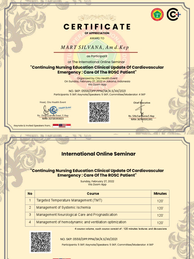 Continuing Nursing Education Clinical Update of Cardiovascular | PDF ...