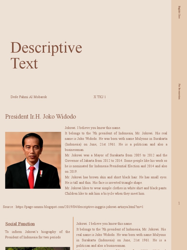 Descriptive Text D.fahmi V.2 | PDF | Indonesia