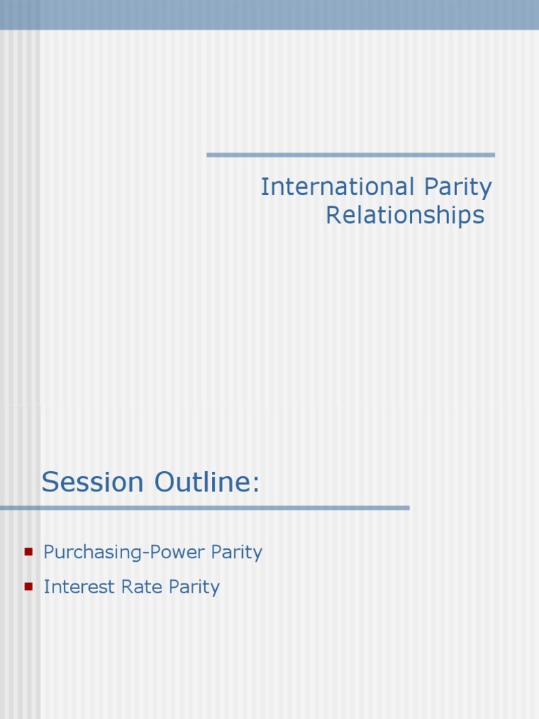 PPP & Irp | PDF | Purchasing Power Parity | Exchange Rate