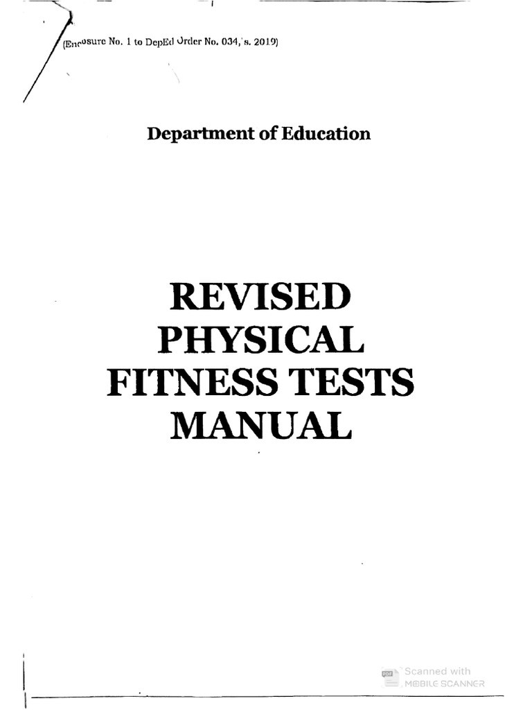 Revised Physical Fitness Tests Manual | PDF