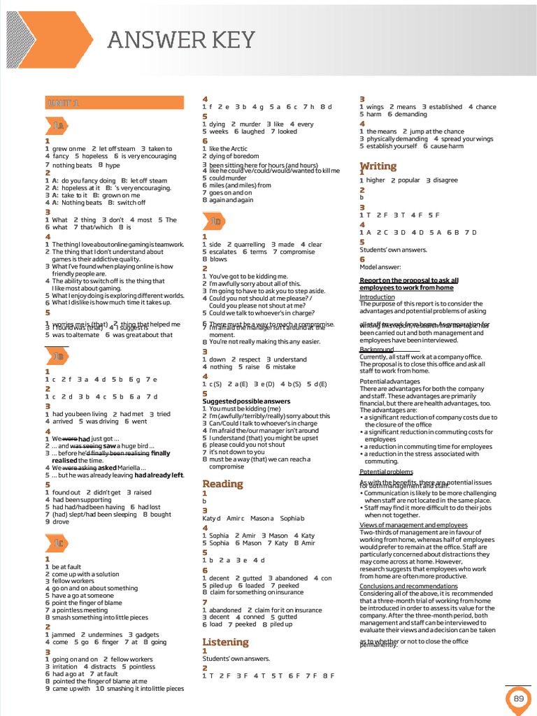 Roadmap b2 WB Answers Compress | PDF