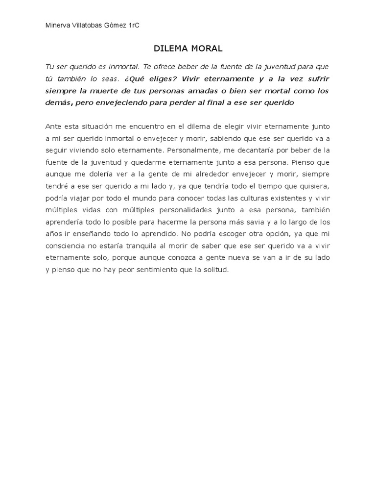 Dilema Moral | PDF