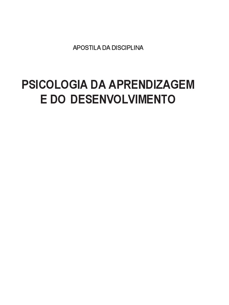 Psicologia Do Desenvolvimento | PDF